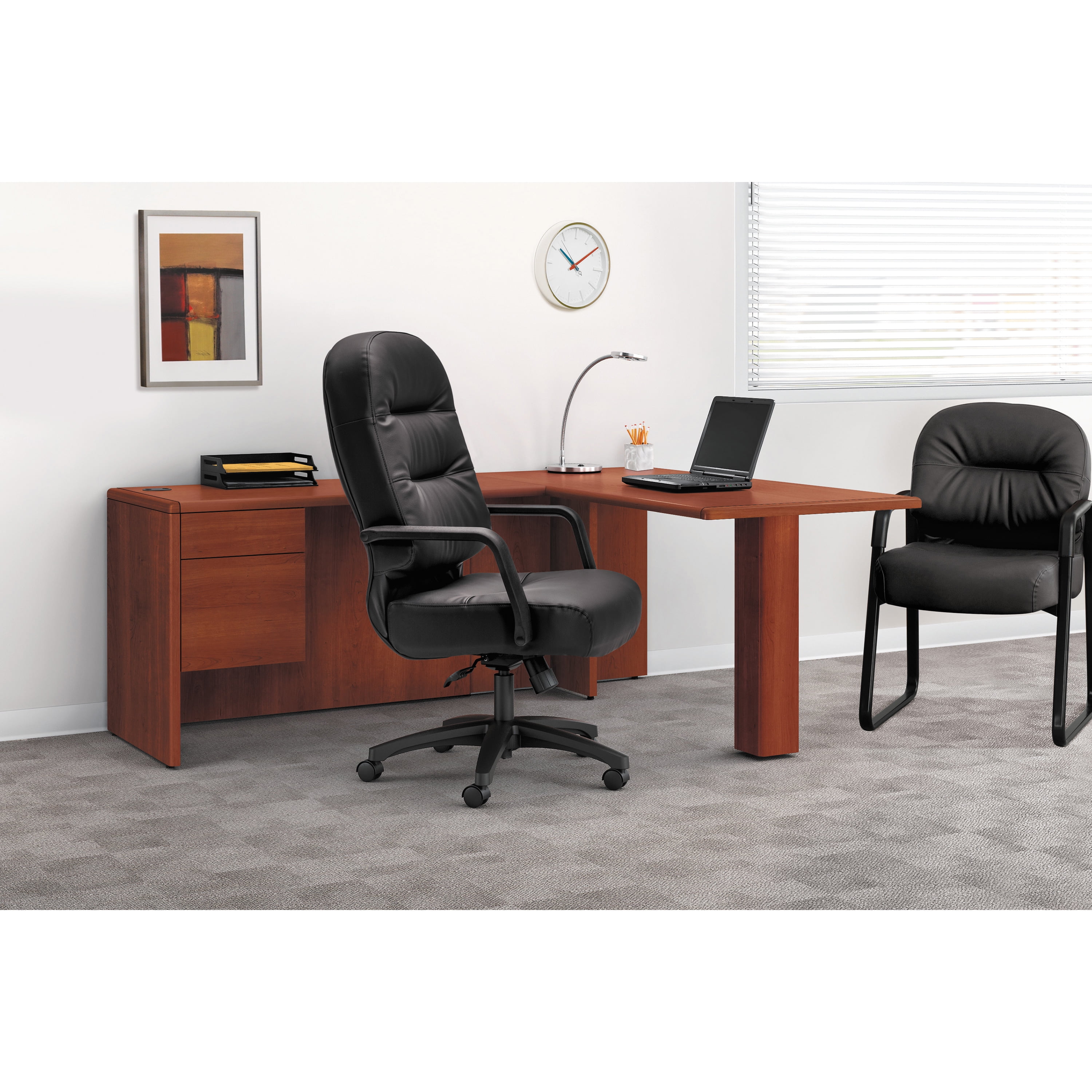 HON 10700 Series Desk, 3/4 Height Double Pedestals, 72 x 36 x 29 1/2 ...