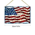 CaiTeLin Independence Day Acrylic Hanging Ornament, 2D Heart Pendant ...