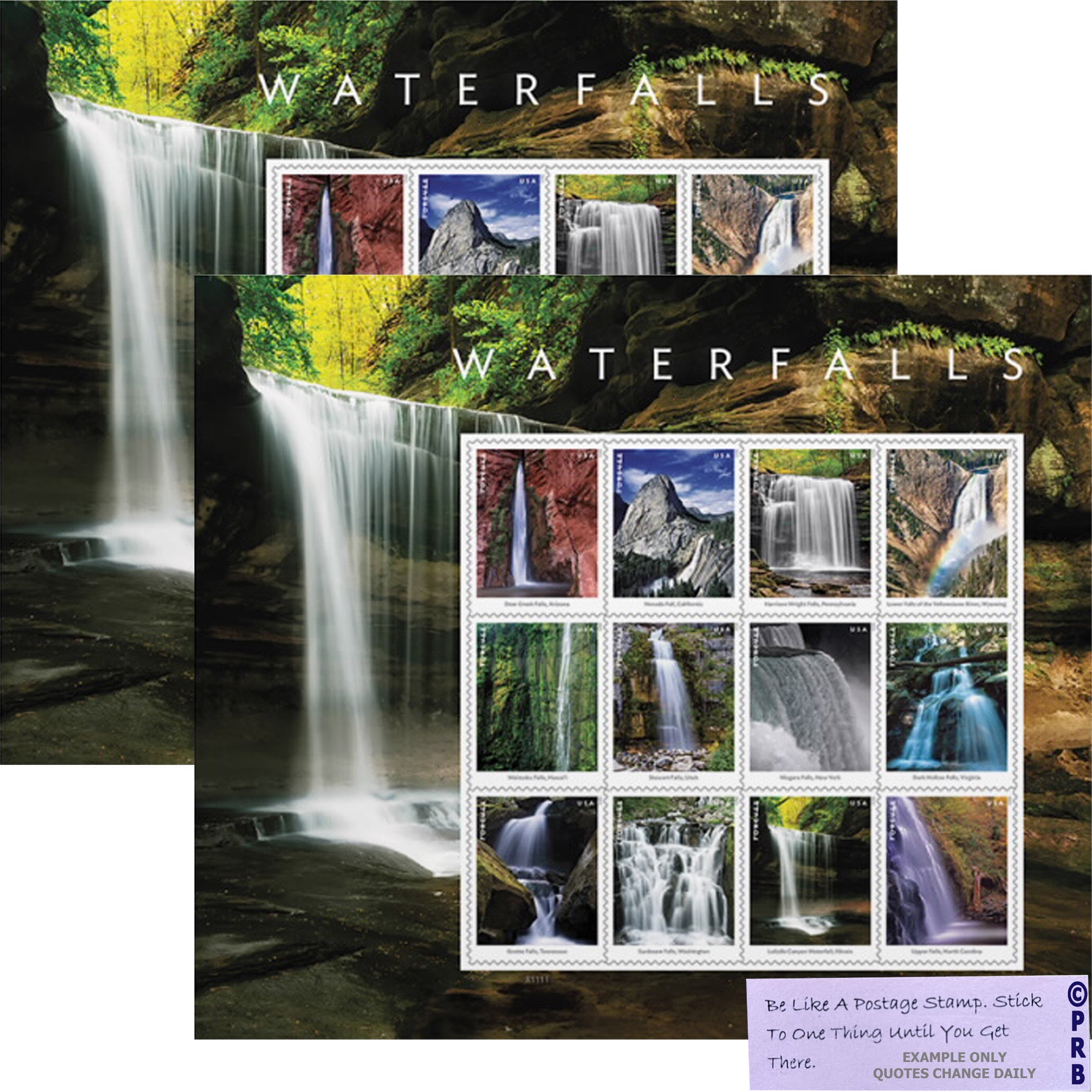 Waterfalls USPS Forever Postage Stamps 2 Sheets of 12 US Postal First ...