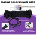 Bungee Cord Hook Kit - 5/16" x 66ft Rope, 20 Metal Hooks, 50 Hog Rings ...