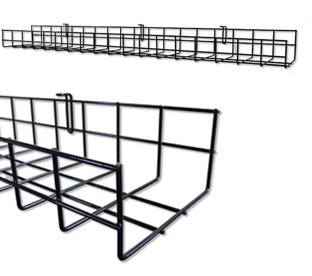 36 Inch Under Desk Cable Organizer - Wire Manager Computer Cord Tray ...