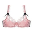 Bras For Women Full Coverage Womens Lace Sexy Gathering Ultra Thin