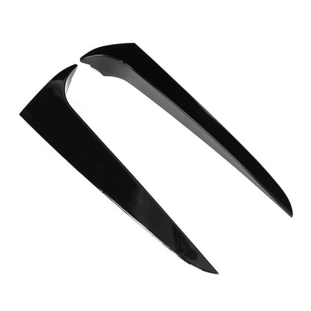 Peahefy 2pcs Rear Window Side Spoiler Canard Wing Glossy Black ...