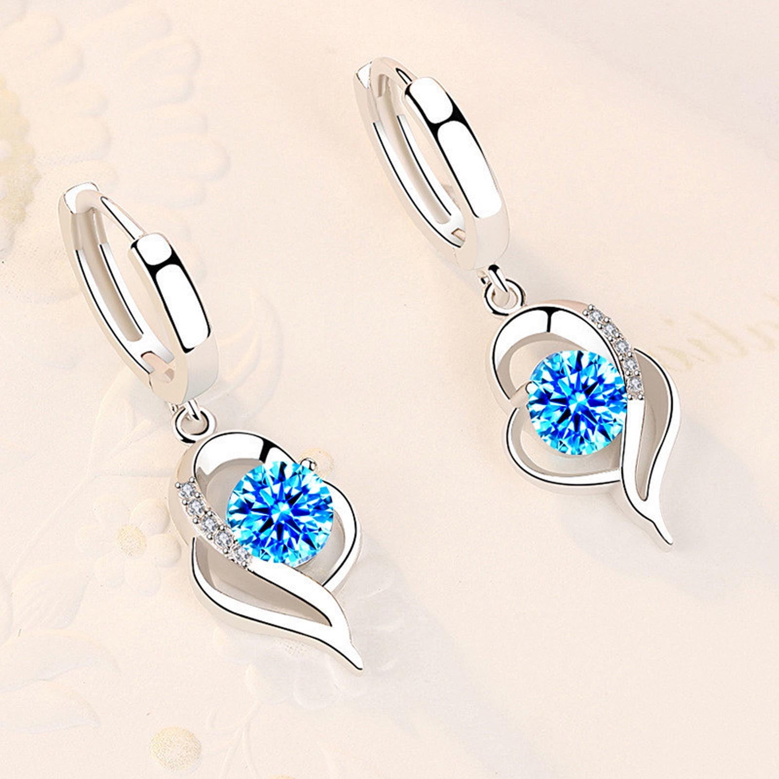 Click here for Zzkhgo Heart Drop Earrings  Hypoallergenic Jewelry... prices