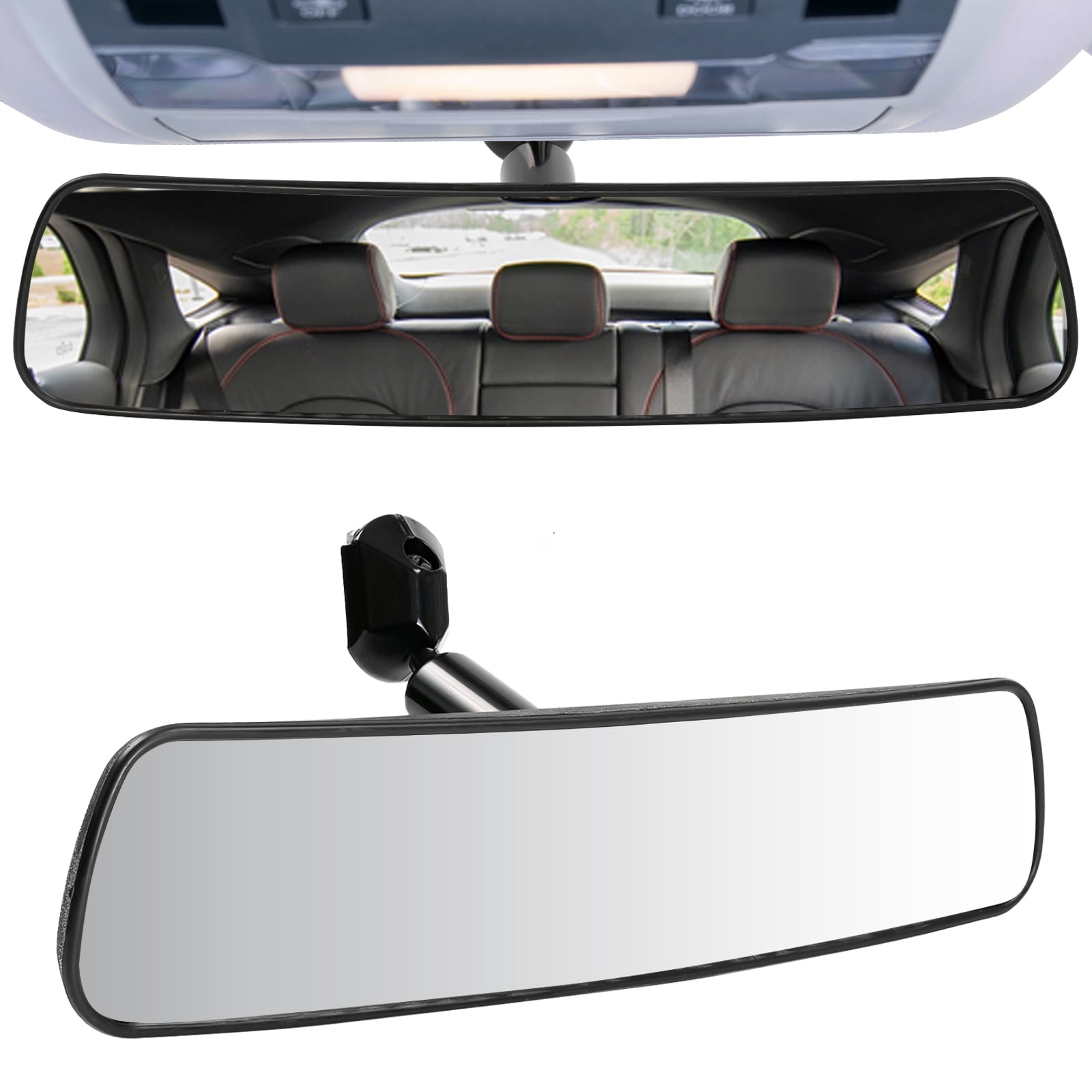Universal Interior Car Rear View Mirror Wide Long Adjustable Adhesive ...
