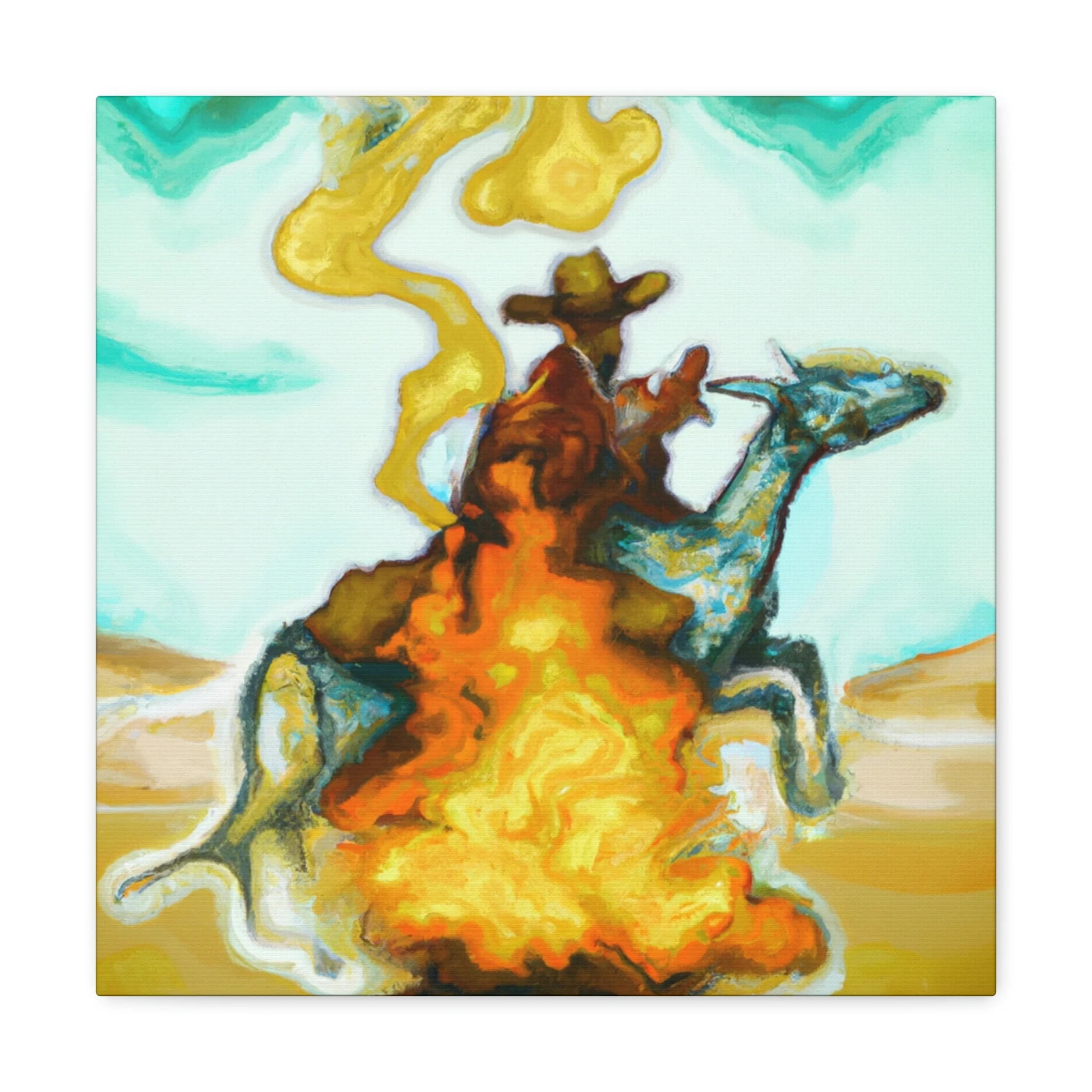 Campfire in Surrealism - Canvas - Walmart.com