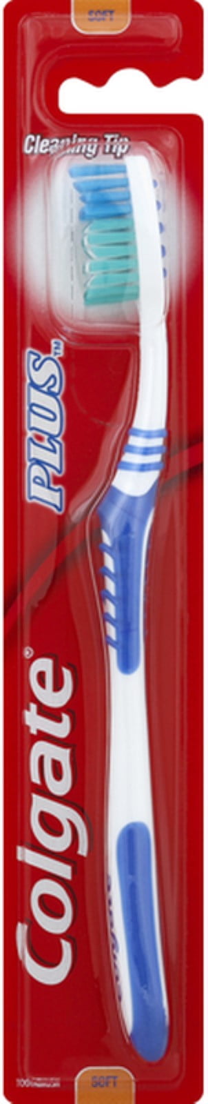 Colgate Plus Toothbrush Adult Soft Color May Vary 1 ea (Pack of 3 ...