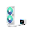 ASRock AIO Challenger White 240 Digital 27mm radiator, 3" Digital ...