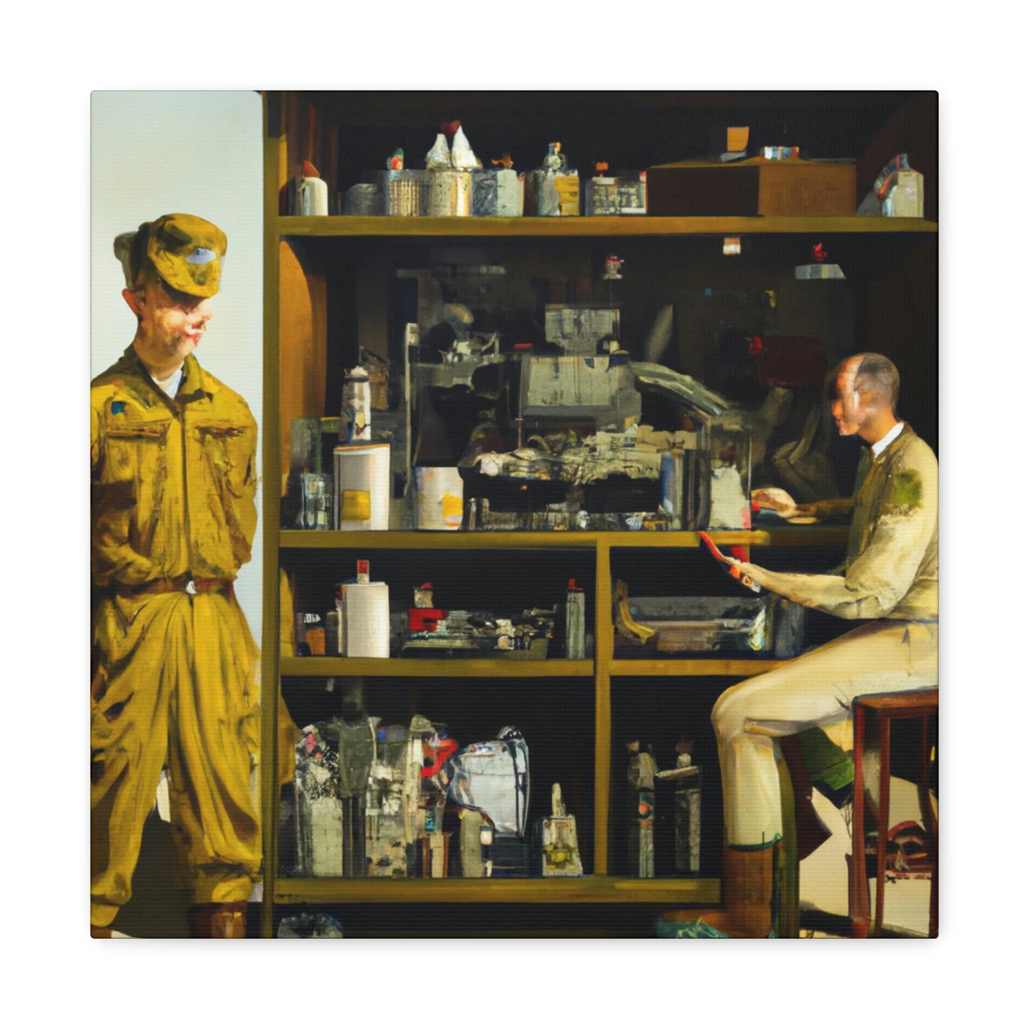 Mechanic In Surreality. - Canvas - Walmart.com