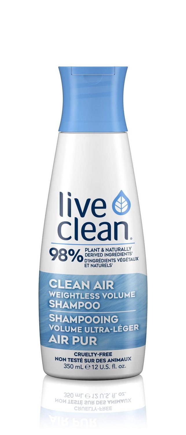 Live Clean Clean Air Weightless Volume Shampoo, 350mL, Shampoo - Walmart.ca