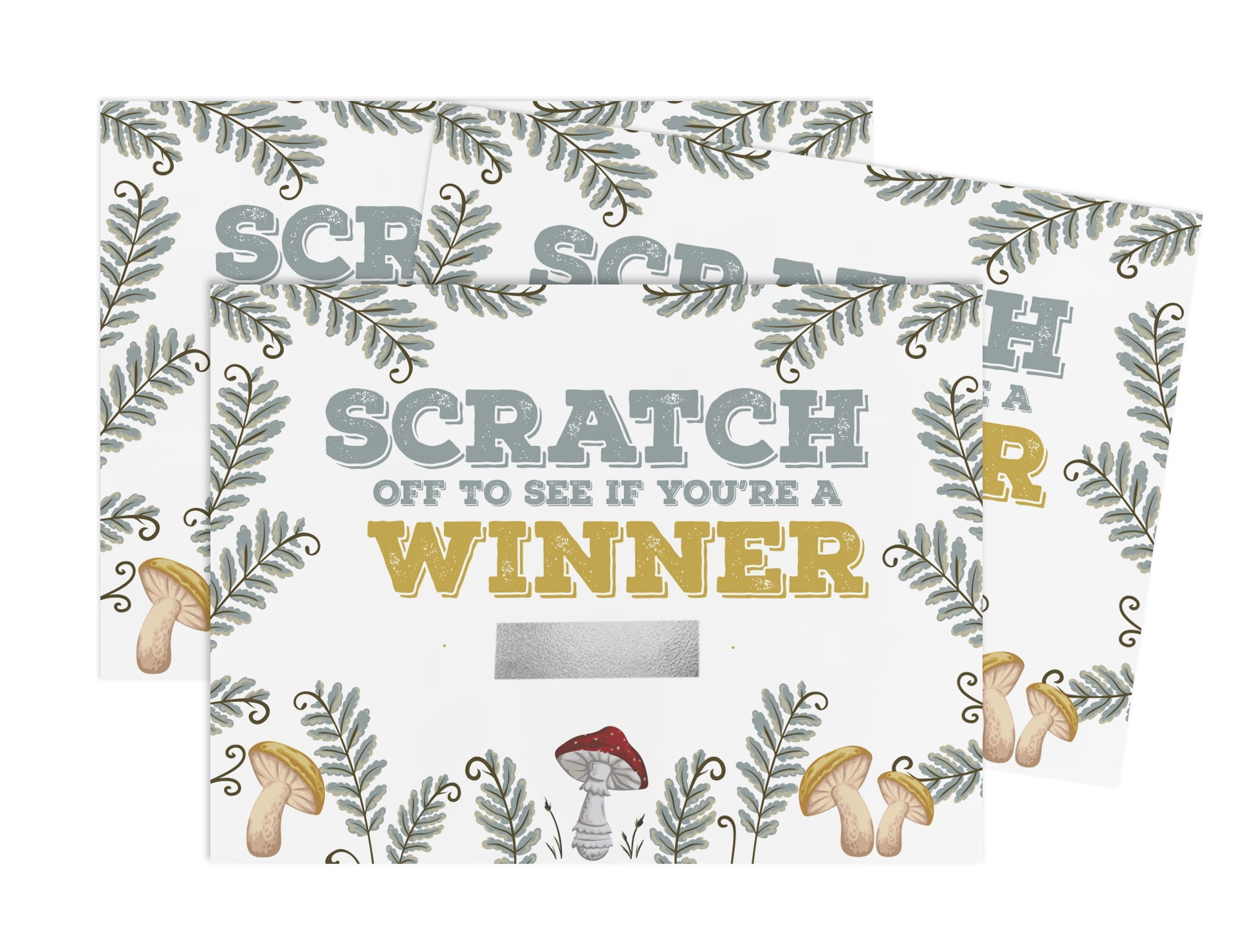 Inkdotpot Boy / Girl Baby Shower Scratch Cards, Pack Of 30, Fox Theme ...