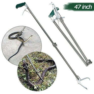 HOMEYA 57" Professional Retractable Snake Hook Reptile Catcher Tongs ...