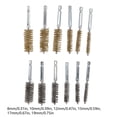 Yajisi 12‑Pack Bore Brush Set – 6 Copper & 6 Iron 304 Stainless Steel ...