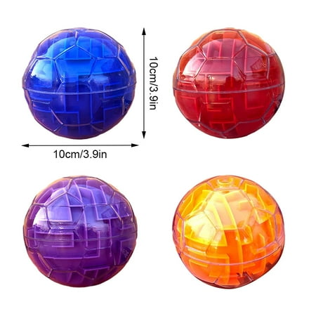 Langgg 3D Mini Maze Ball Early Education Rolling Toys Educational Balls ...