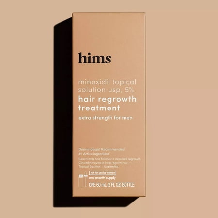 hims Minoxidil, Extra Strength Topical Hair Regrowth Solution for Men ...