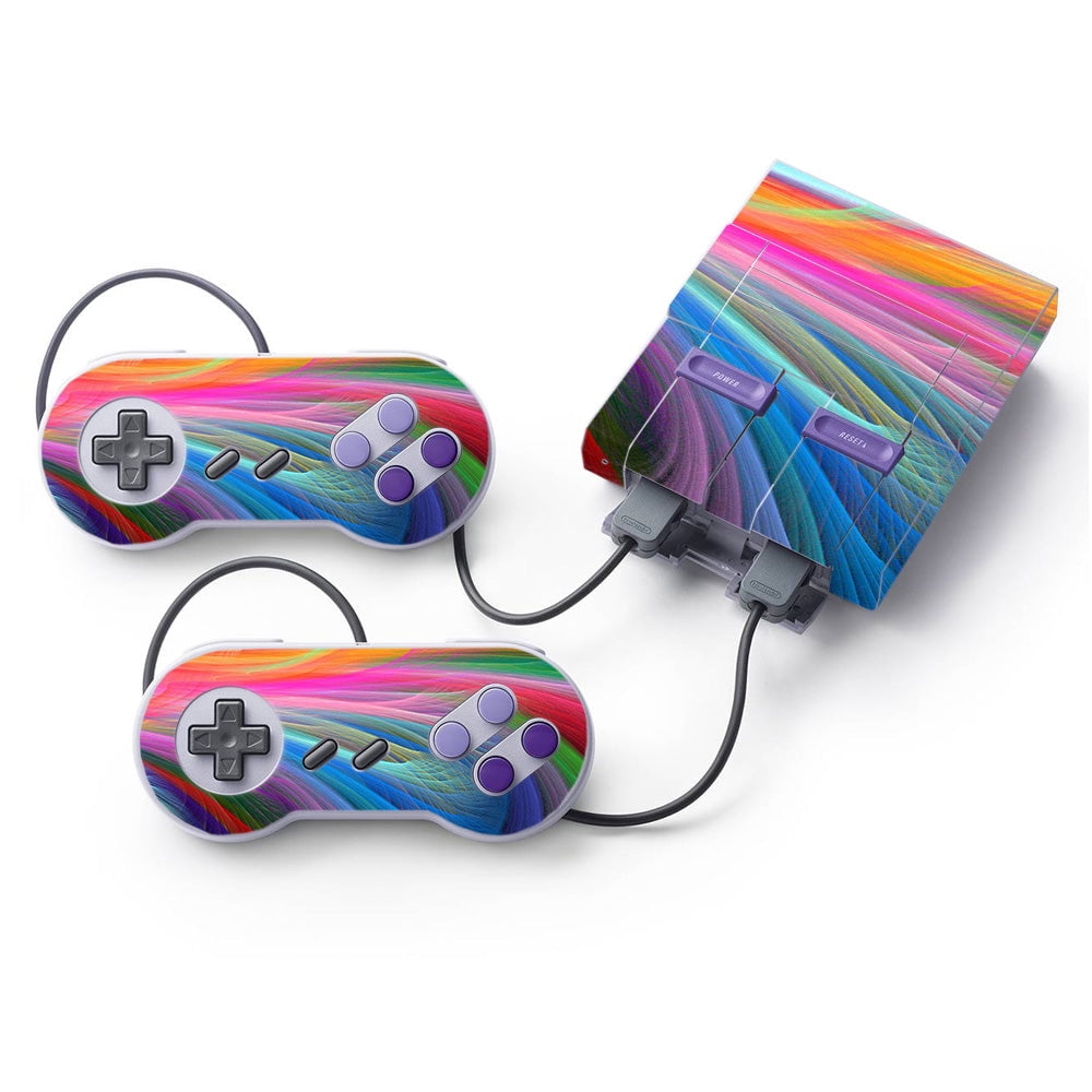Skin Decal Wrap Compatible With Nintendo Super NES Classic Sticker ...