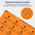 Avery Printable Rectangle Labels, Bright Orange, 1.25" x 1.75", 640ct ...
