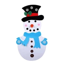 DIY Felt Christmas Snowman Kit 39 x 20 in Christmas Hanging Ornaments ...