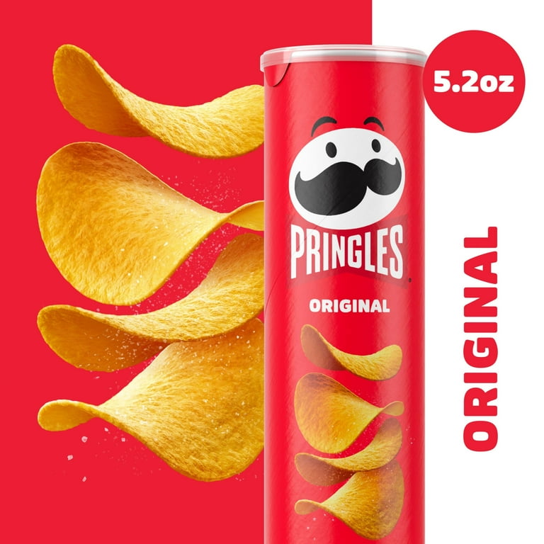 Original Pringles Dose Pringles Original Potato Crisps 2.3 Ounce