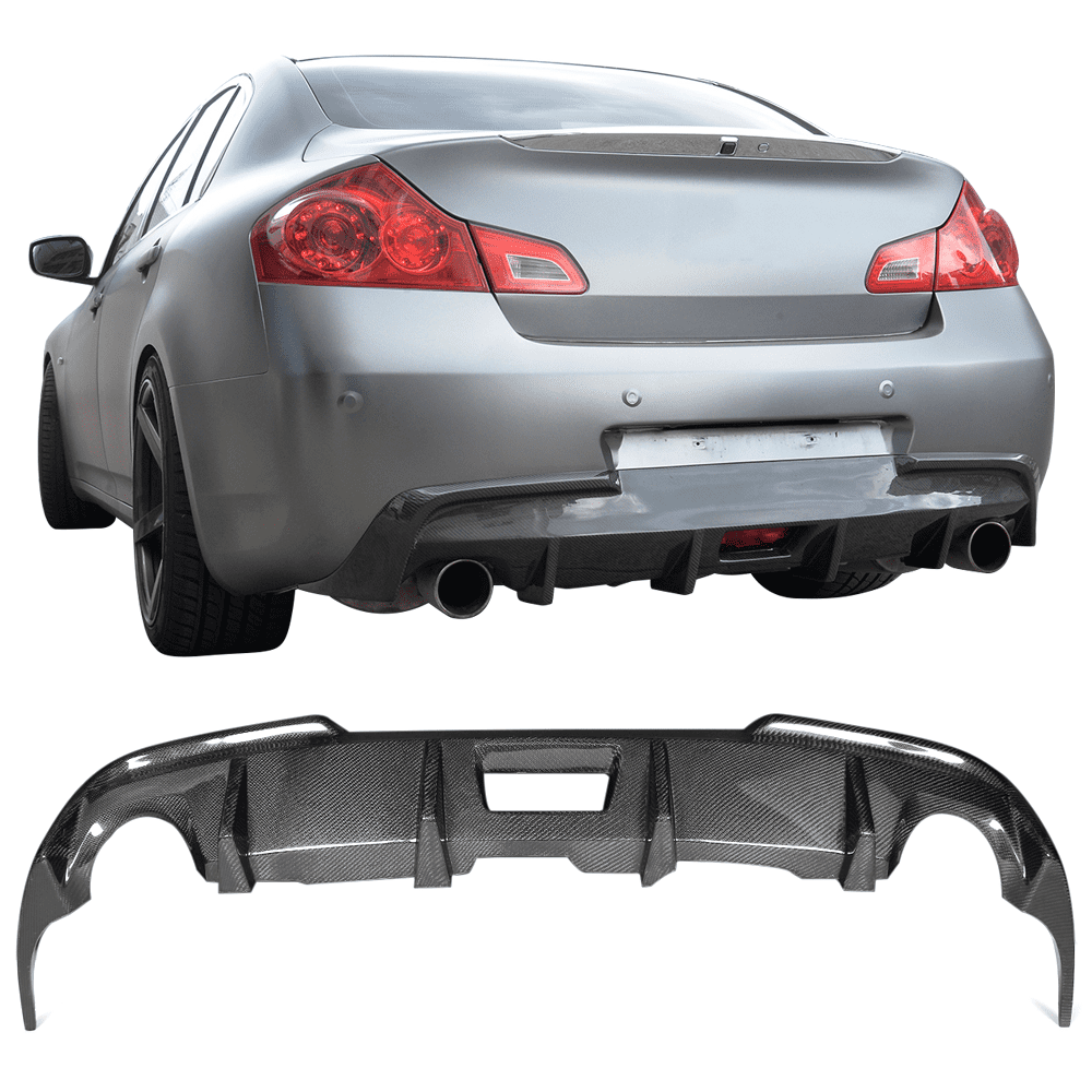 Ikon Motorsports Rear Lip Diffuser Compatible With 2010-2013 Infiniti ...