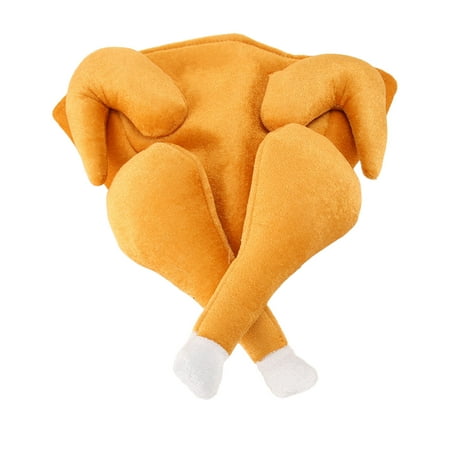 Roasted Plush Roasted Turkey Hat Cute Funny Plush Thanksgiving Costume ...
