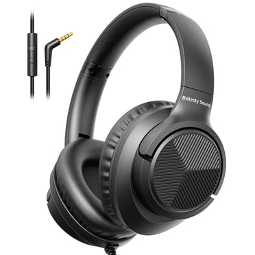 Auriculares con cable Botesty Sound con micrófono para colocar sobre la ...