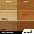 Olympic Maximum Semi-Transparent Exterior Wood Stain and Sealer, Cedar ...