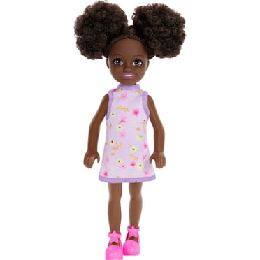 Barbie Mini Chelsea Doll with Black Hair, Pigtails & Brown Eyes in ...