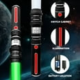 Allhall 3 Pcs Light Saber for Kids, Retractable Light up Saber, 12 ...
