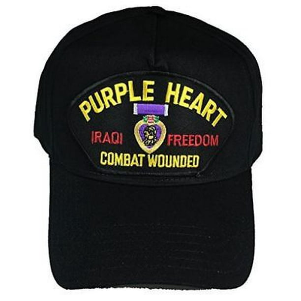 PURPLE HEART COMBAT WOUNDED IRAQI FREEDOM VETERAN OIF HAT CAP WIA ...