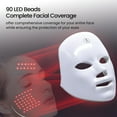 RUTAWZ LED Face Mask, 7-Color Light Therapy for Anti-Aging, Acne and ...