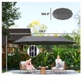 15 ft Patio Umbrella, Outsunny Double-Sided Outdoor Umbrella with Crank ...