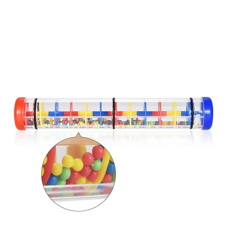Colorful 12" Rainmaker Rain Stick Musical Instrument Toy for Toddler ...