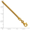 14k Yellow Gold Polished 2.4mm Solid Franco Chain Necklace 22 Inch ...