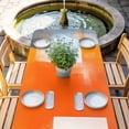 Abstract Paint Texture Fitted Rectangle Tablecloth 32" x 96" Retro ...