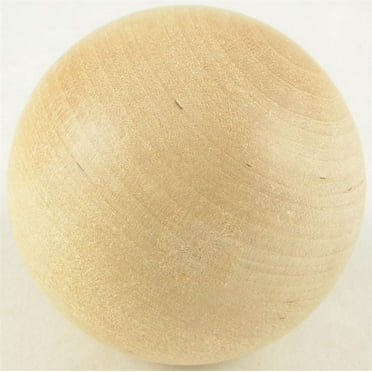 2-1/4 Inch Small Wood Balls, Pack of 5 Wooden Balls for Crafts and DIY ...