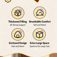 Pet Tent Bed for Cats & Small Dogs, Warm Enclosed Cat Cave Tent with ...
