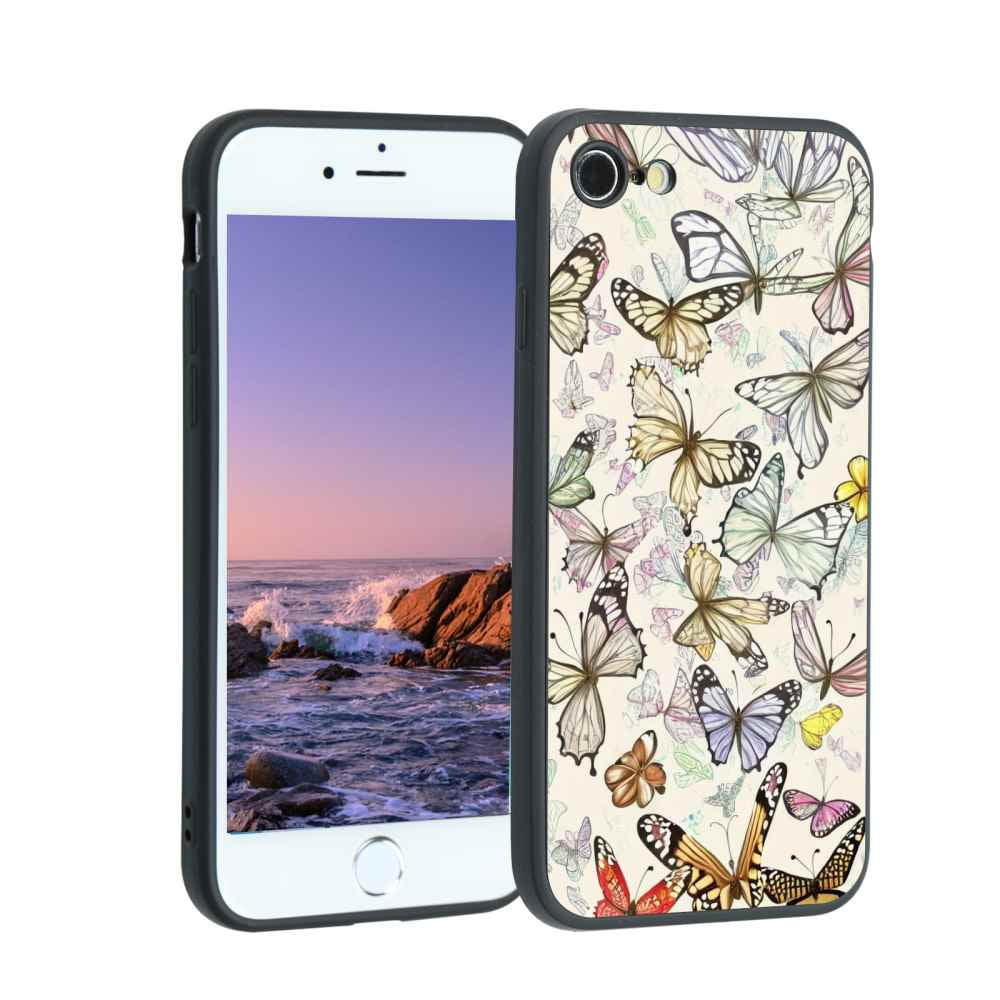 Compatible with iPhone 8 Phone Case, Butterfly 81 Case Men Women ...