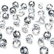 Acrylic Gemstone Diamond Table Confetti, 3/4-inch, 240-Piece, Champagne ...