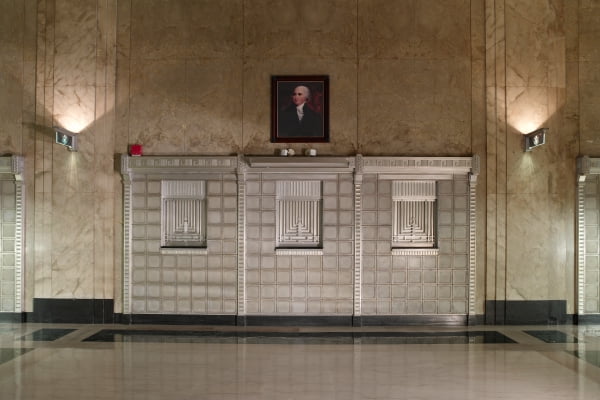 Print: Post Office Lobby Detail, James T. Foley U.S. Post Office And ...