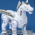 Electric Walking Pegasus Toy Motorized Mechanical Horse with Lights ...