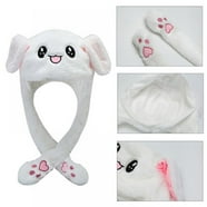 Cartoon Animal Style Wolf Hat Cute Fluffy kids Cap Soft Warm Scarf ...