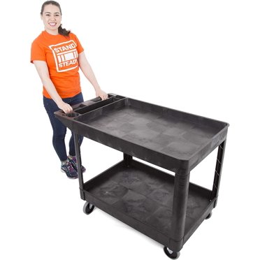 WEN 500-Pound Capacity 46 by 25.5-Inch Extra Wide Service Utility Cart ...