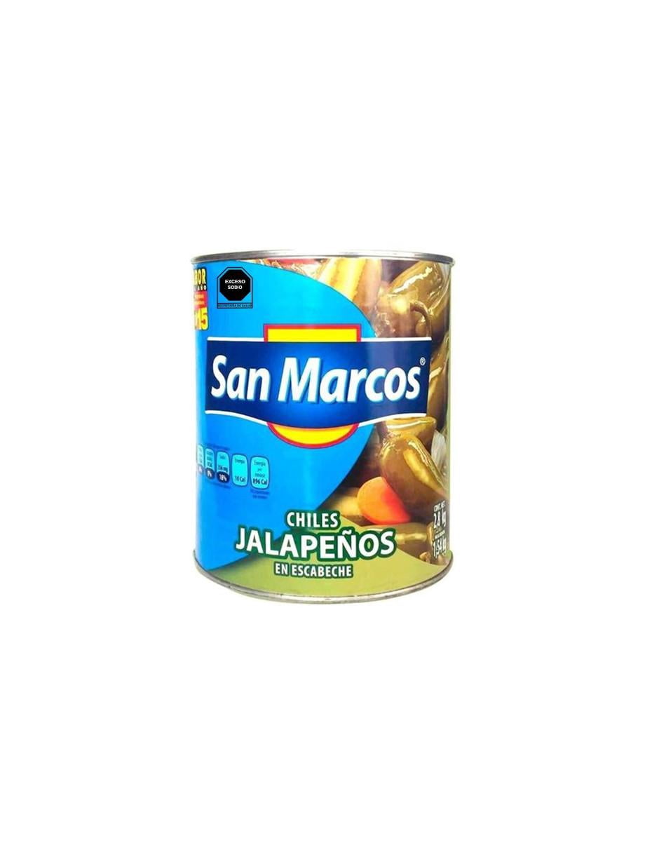 Pack de 6 Chiles San Marcos Jalapeños escabeche de 2.8k San Marcos 2.8k ...