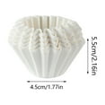 100 Count Drip Coffee Filter Paper for Pour Over & Single Cup Coffee ...