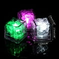 ZPAQI Liquid Sensor Ice Cube Flashing Blinking Glowing Light up Ice ...
