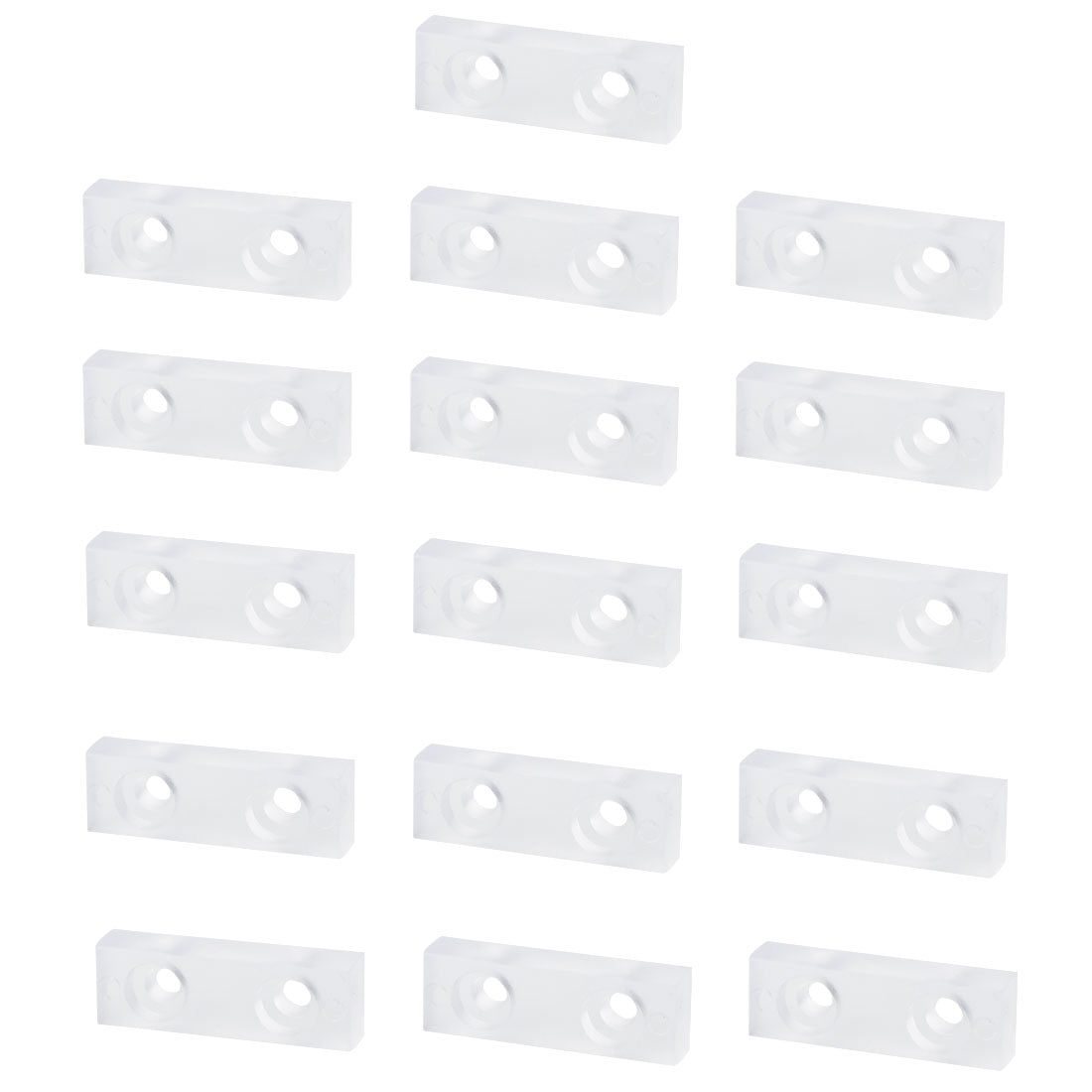 16pcs Rectangle Rubber Feet Non Slip Anti-scratch for Desk Table 35x11 ...