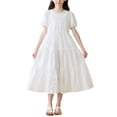 Afuyipoi Girls Sleeveless Dress Size 8-15Y Chiffon Floral Print ...