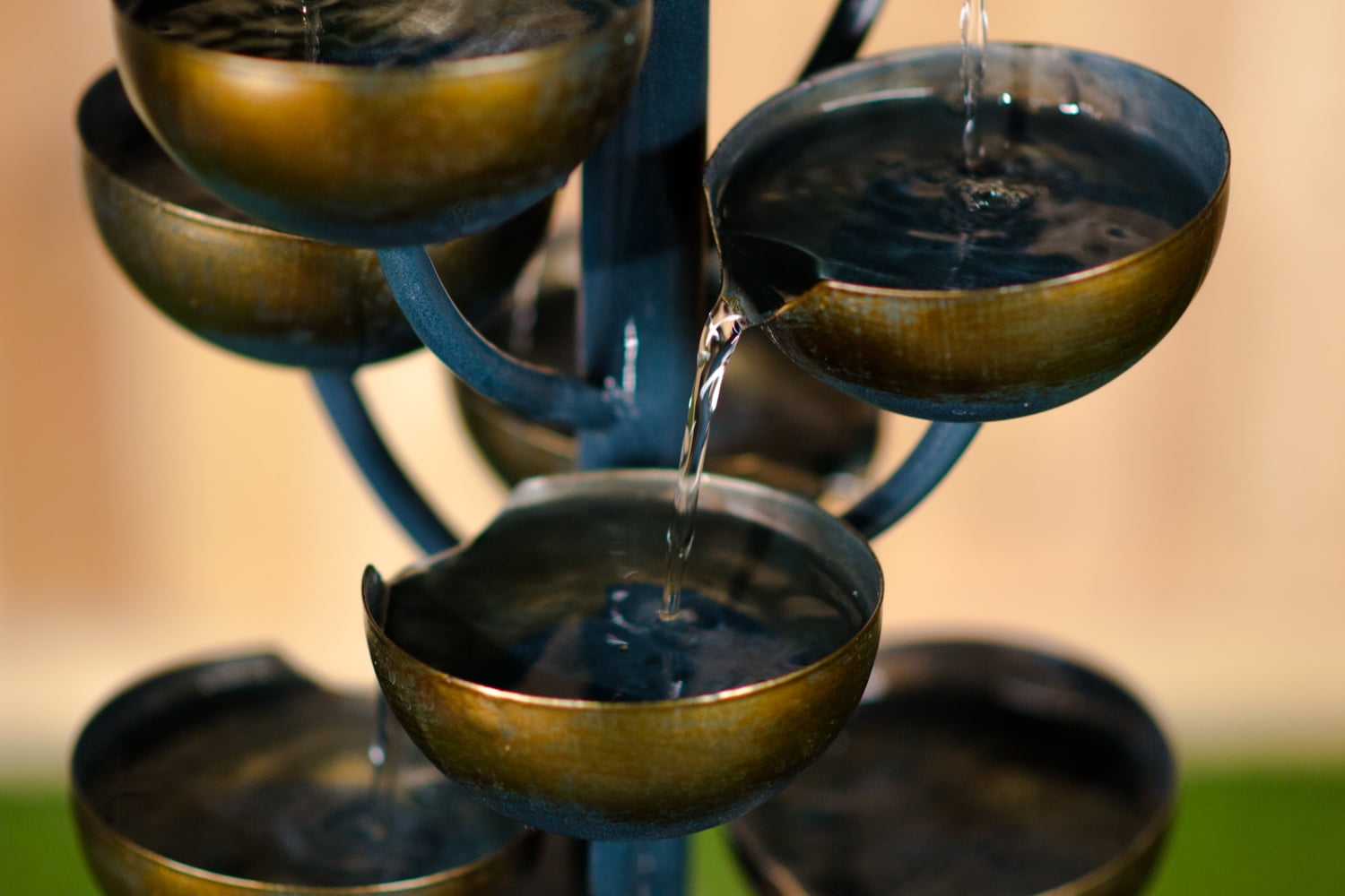 Buy Tall Multi Level Zinc Metal Stacked Cups Fountain Online at Lowest ...