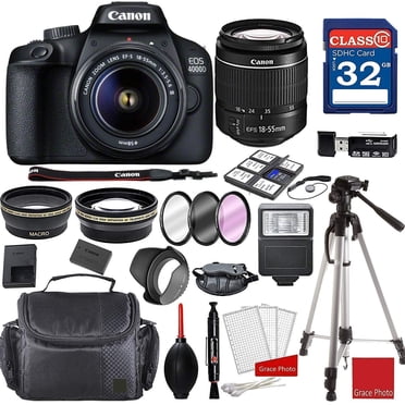Canon EOS Rebel T7 DSLR Camera Bundle with Canon 18-55mm Lens Canon EF ...